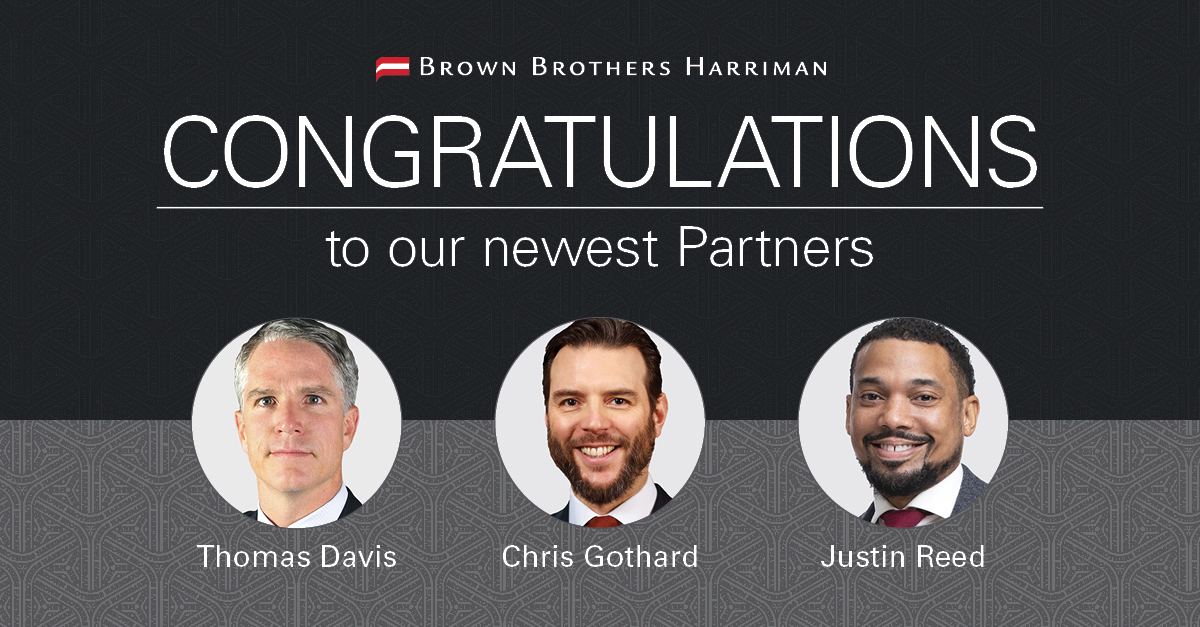 Brown Brothers Harriman Appoints Three New General Partners