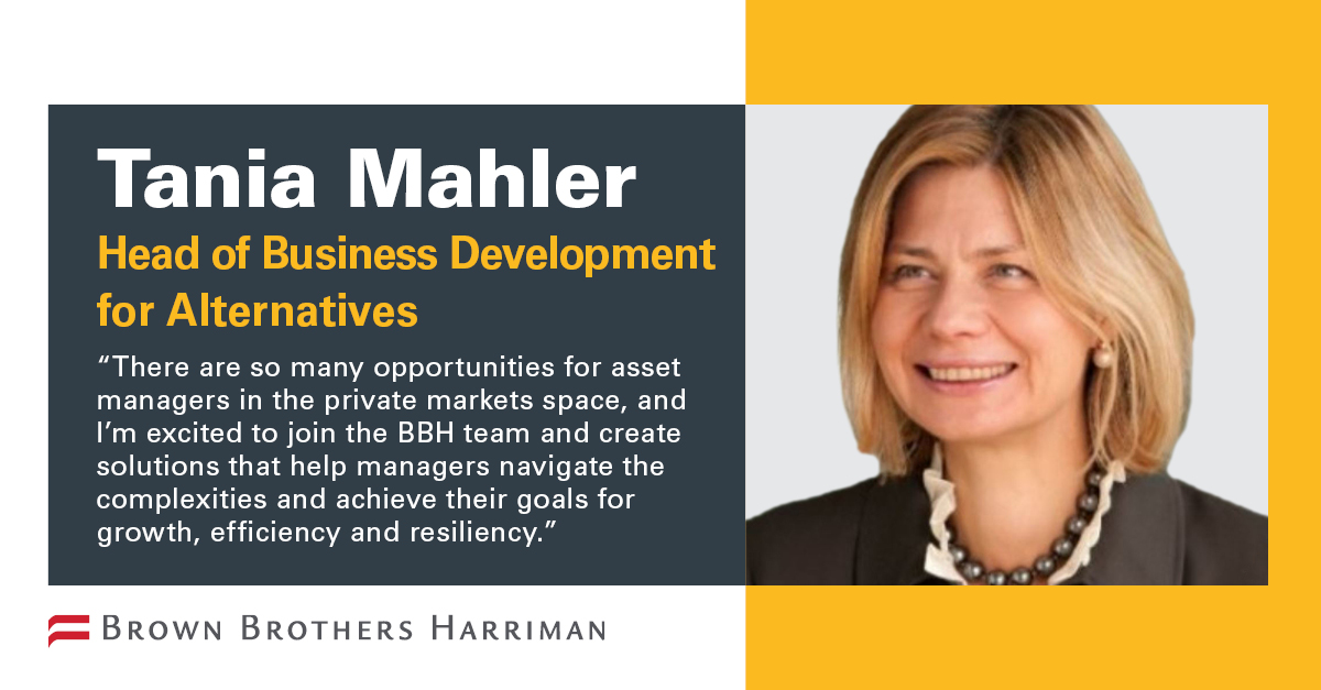 BBH Announces Tania Mahler Has Been Appointed Head of European Business ...